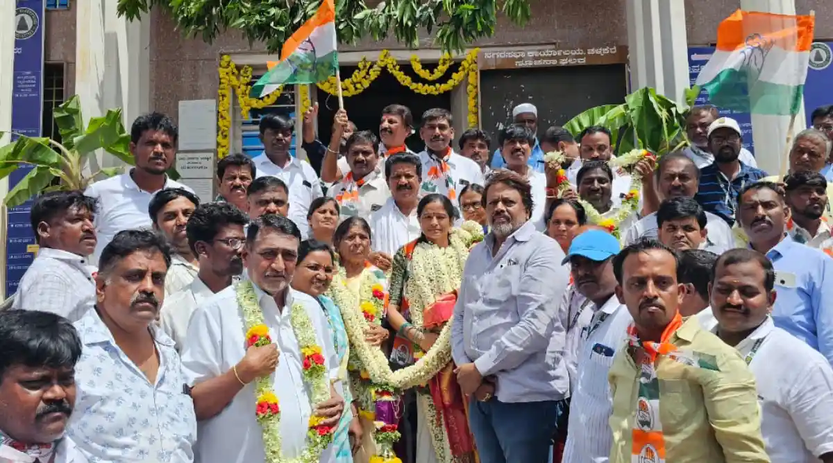 ಕೈ ವಶವಾದ ಚಳ್ಳಕೆರೆ ನಗರಸಭೆ : ಅಧ್ಯಕ್ಷರಾಗಿ ಜೈ ತುಂಬಿ ಉಪಾಧ್ಯಕ್ಷರಾಗಿ ಓ ಸುಜಾತ ...